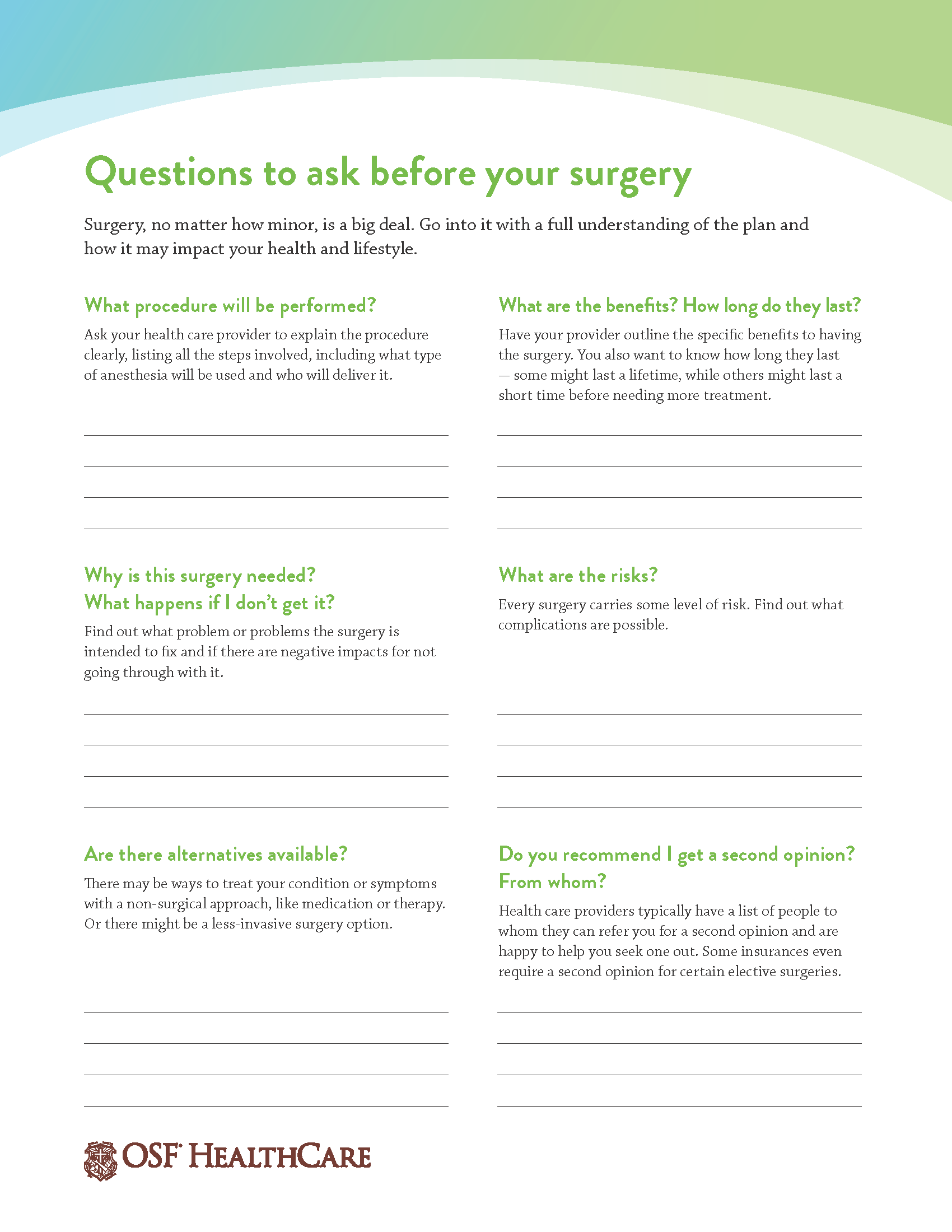 What is an elective surgery?