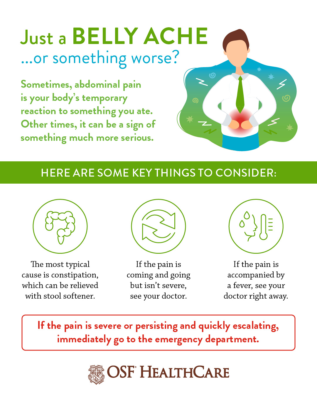 Just a belly ache … or something worse? | OSF HealthCare