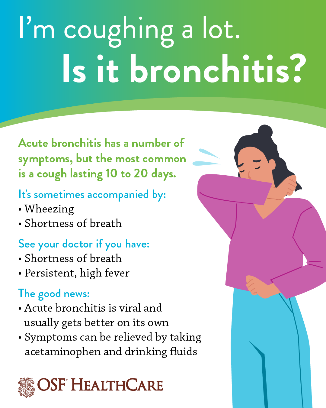 I’m coughing a lot. Is it bronchitis? | OSF HealthCare | OSF HealthCare